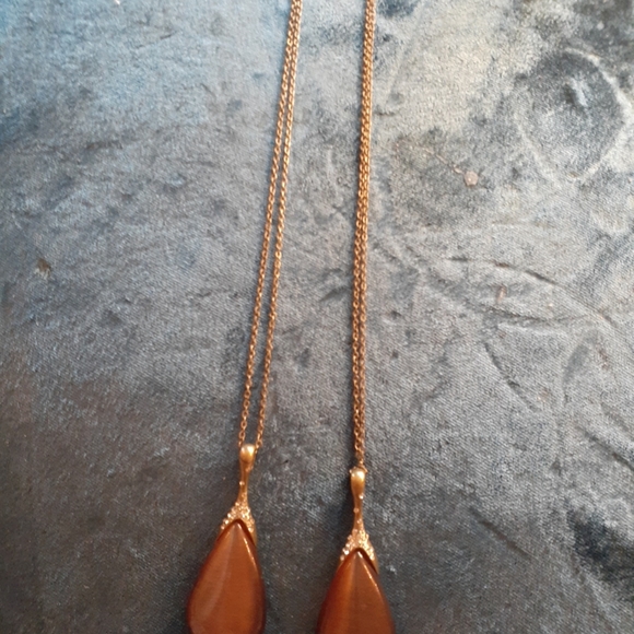Jewelry | Rare Exquisite Pair Of 2 Hokie Stone Pendant On 18 Chain Drop ...